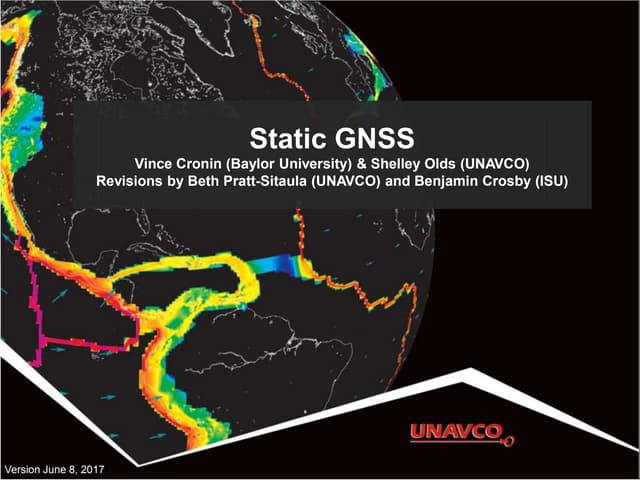 Unit 3 Static Gnss Lecture Ppt