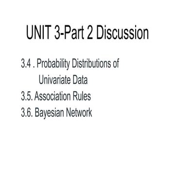 Probability Distributions of Univariate Data | PDF