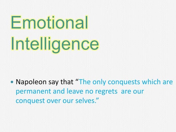ppt for Definition and concepts of emotions Emotional intelligence ...