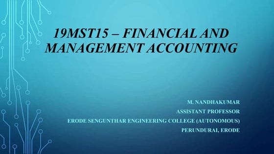 Financial statements ppt | PPTX