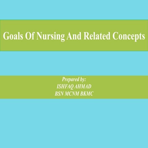 Goals of Nursing and related concepts today.pptx