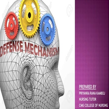 DEFENSE MECHANISM | PPTX