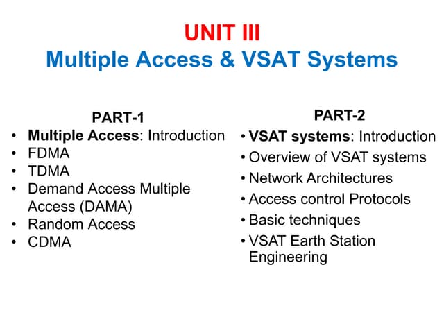 Multiple Access Techniques | PDF