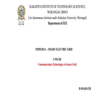 Smart electric grid ppt which for the electric | PDF