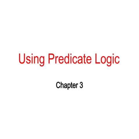 predicate logic in artificial intelligence for knowledge representation ...