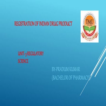 UNIT -3 REGULATORY SCIENCE - Copy.pptx | Pharmaceutical Drugs | Medical ...