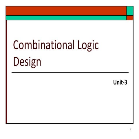 Stld Combinational Logic Design Ppt Programming Languages Computing 5196