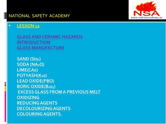 Chemical Safety Unit - 3 | PPT