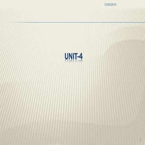Unit 4 | PPT