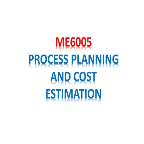 PRODUCTION COST ESTIMATION | PPT