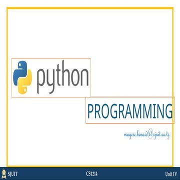 Python Programming for BCS Degree UNIT -4.pptx