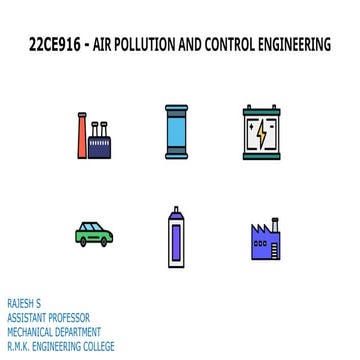 Air Pollution and Control Engineering unit 4 PPT | PPTX