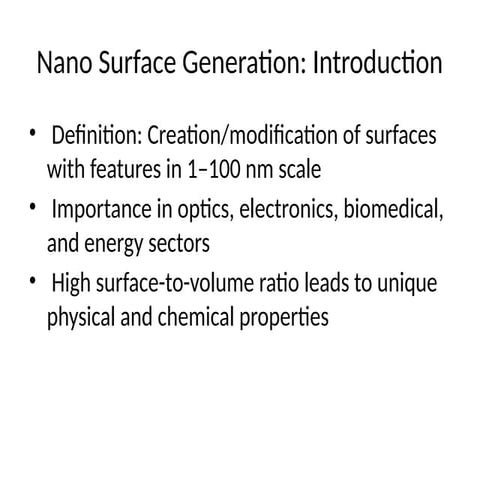 Unit - 4 Nano surface generation PE.pptx