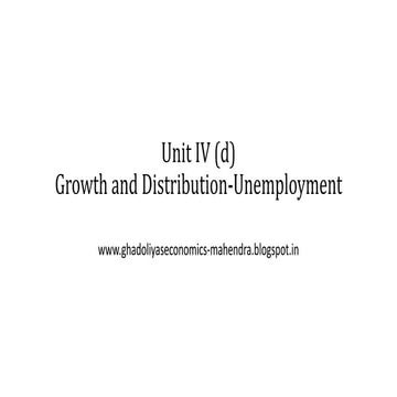 Unit 4-d) Unemployment | PPT