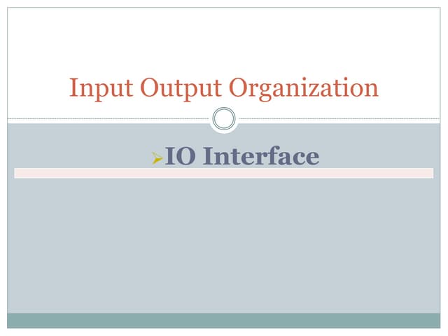 Unit 4 Input Output Organization Pdf Operating Systems Computer