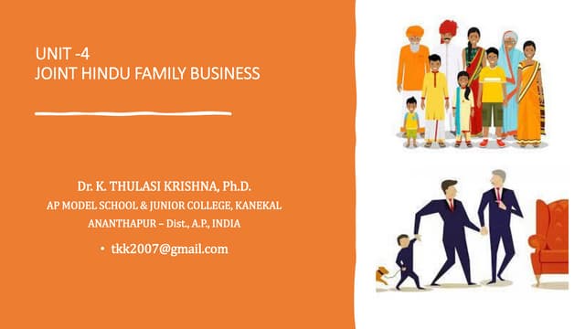 Hindu undivided family[huf] (3) | PPTX | Business Accounting & Finance | Business