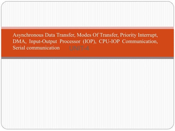 Input output interface | PPTX