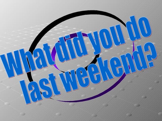 What I did the last weekend | PPTX | Grocery Shopping | Shopping