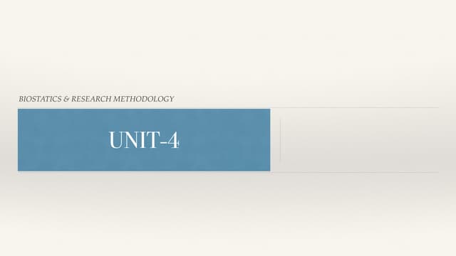 unit- 5 Biostatistics and Research Methodology.pdf