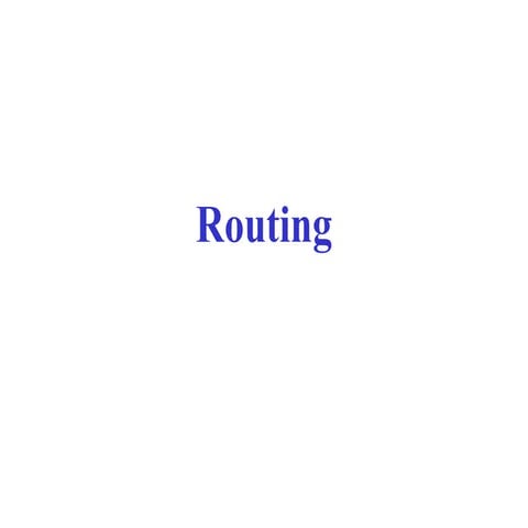 Unit 4 Routing Algorithms In Computer Networks Ppt