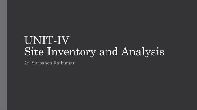 Site analysis-example | PPT