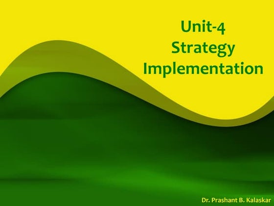 Strategy implementation | PPT