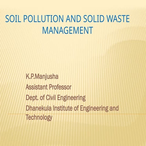 UNIT-4 Solid Waste management.pptxbbbbsbb | PPTX