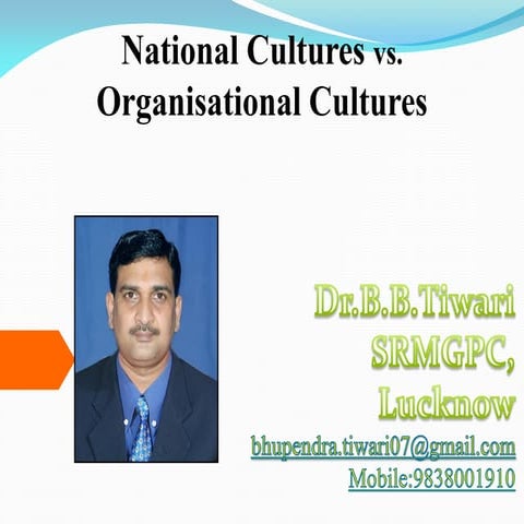 National cultures vs. Organizational cultures | PDF