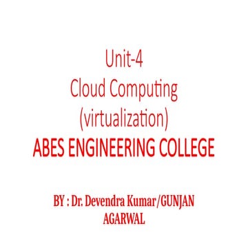 Cloud Computing Virtualization Notes Pptx