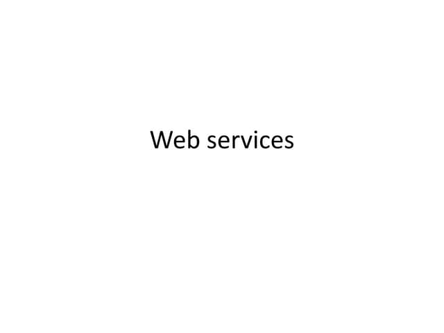 unit -4 spring web services like SOA Arch | PPT unit -4 spring web services like SOA Arch | PPT