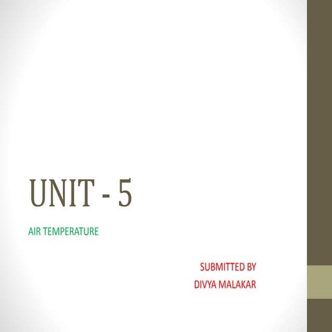 Unit 5 | PPT