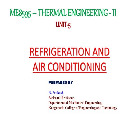 ME8595 – THERMAL ENGINEERING - II | PPT
