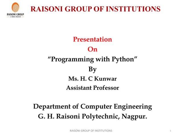 Unit 5 Object Oriented Programming Lecture Pptx Programming 2111