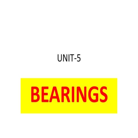 Bearings | PPTX