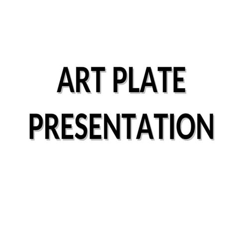 Basic principles of platter presentation | PPT
