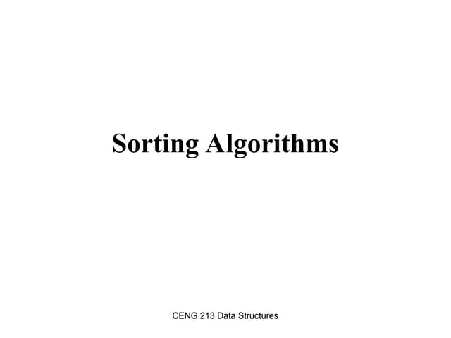 Sorting Algorithms for data struture prog | PPT Sorting Algorithms for data struture prog | PPT
