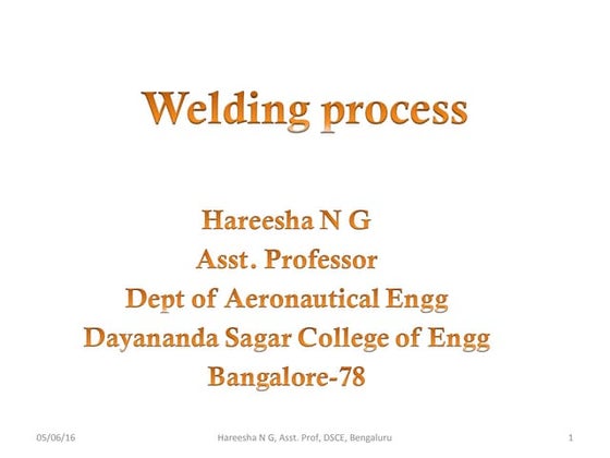 PPT PRESENTATION OF WELDING | PPTX