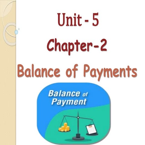 Balance of payments Presentation (complete) | PPTX