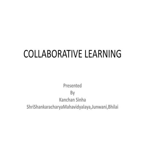 Unit 5.collaborative learning | PPT