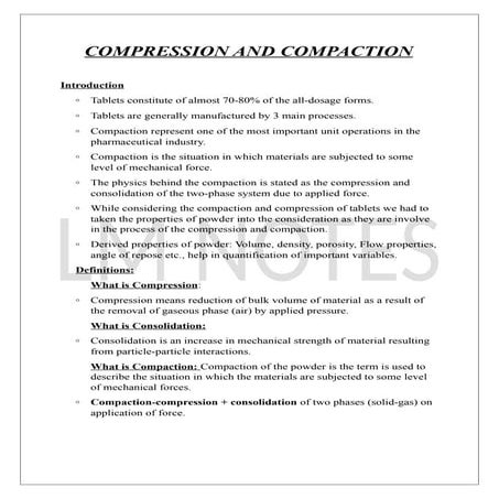Heckel Plots for Tablet Compression | PPTX
