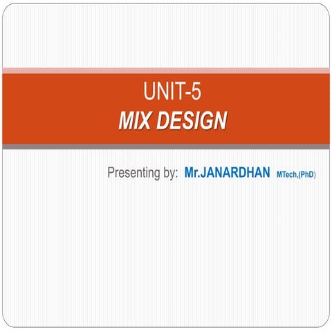 unit -5 CT -design mix.ppt
