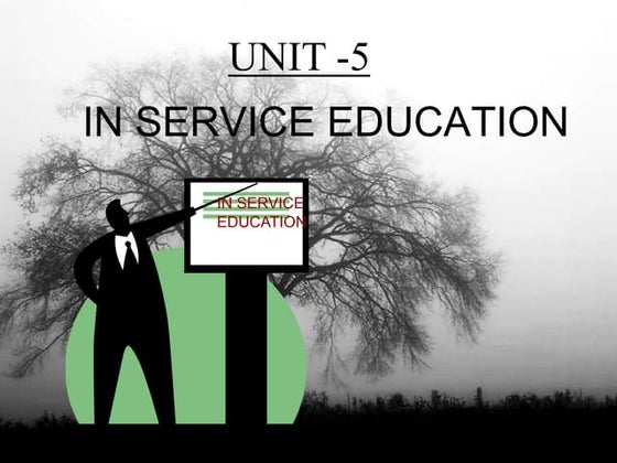 In service education | PPT