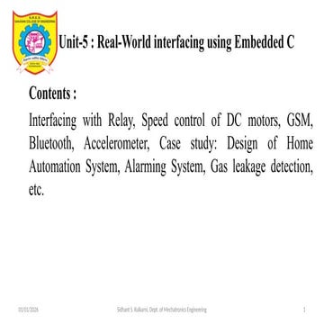 Unit-5_Real-World interfacing using Embedded C.pptx
