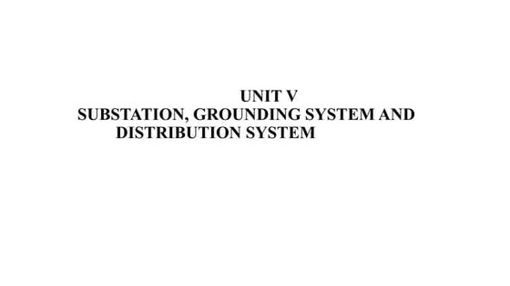 Presentation on substations | PPTX