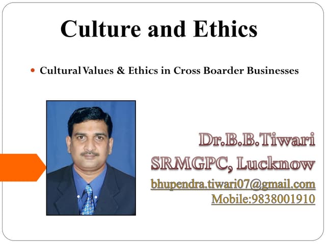 Cultural ethics | PPTX