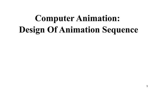 Computer animation Computer Graphics | PPT