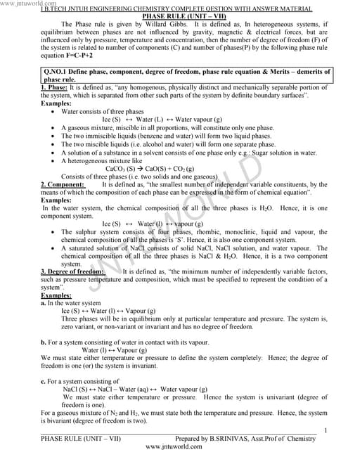 Phase diagram of a one component system ( water system ) | PPTX