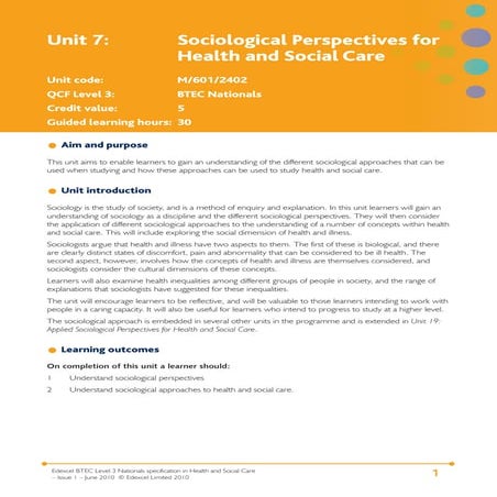 Unit 7-sociological-perspectives-for-hsc | PDF