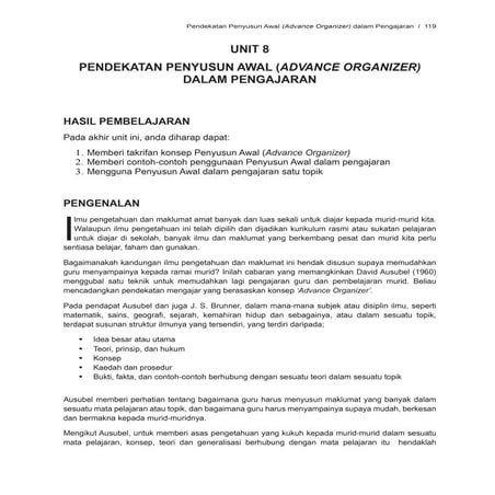 Unit 8 Modul 1 Advance Organizer V2 | PDF