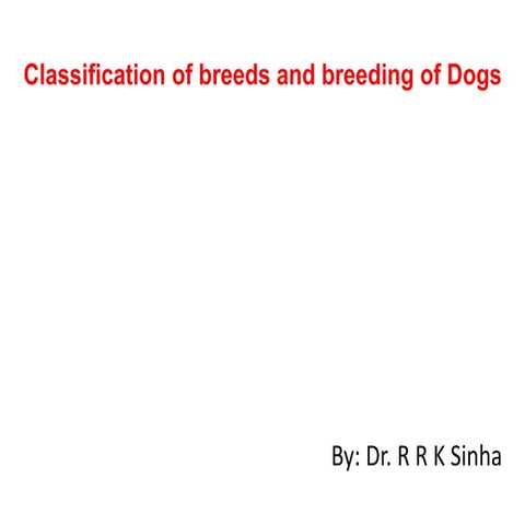 Unit-8_Classification_of_breeds_and_breeding_of_dogs.pptx | Dogs | Pets